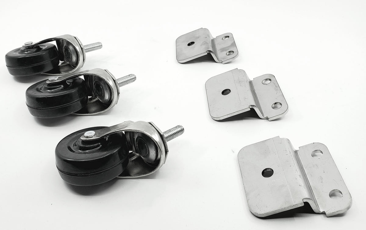 Stainless Steel Castor Mount — AmazingSmokers.com